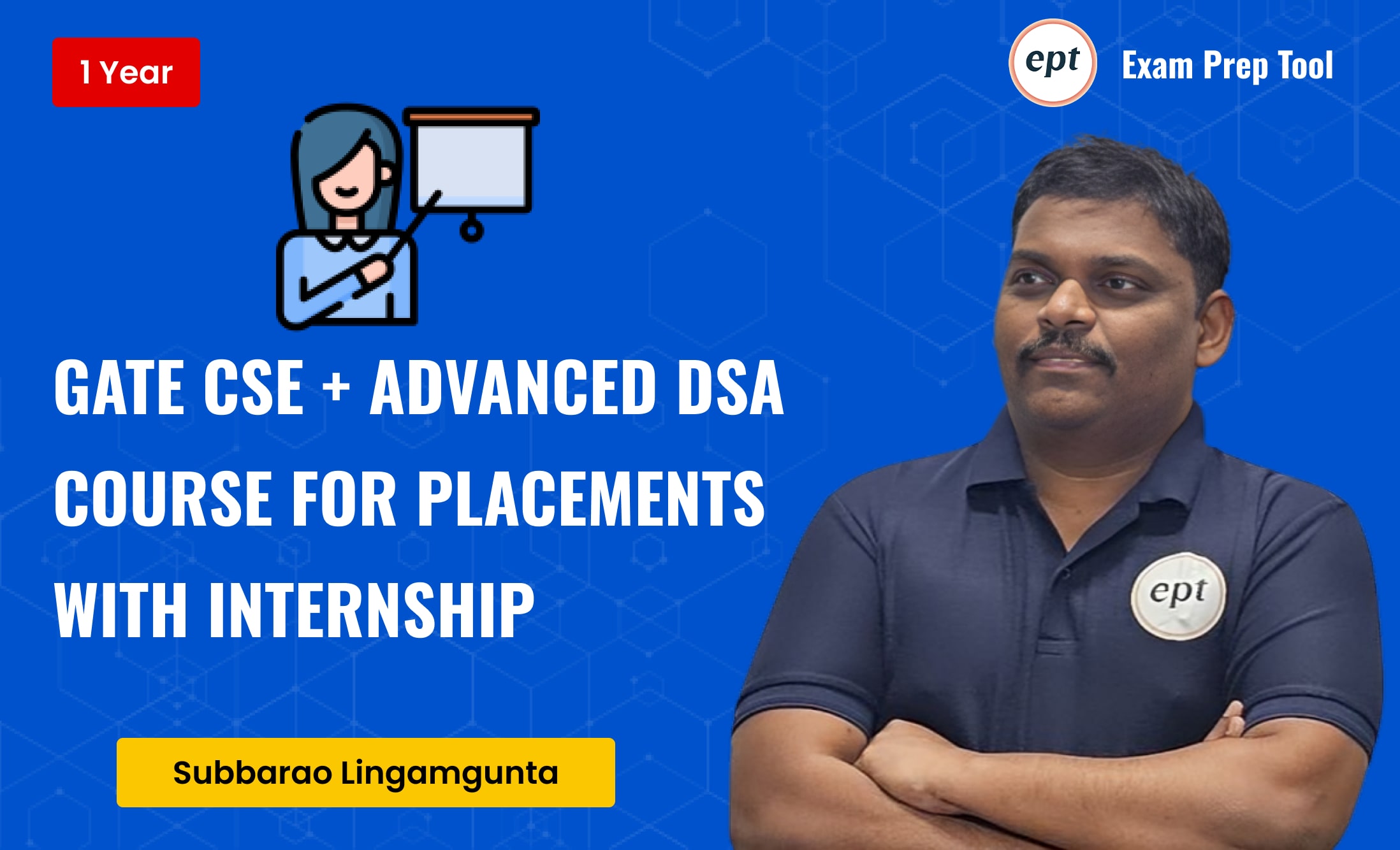 GATE CSE + Placement Training With Internship (1 Year)