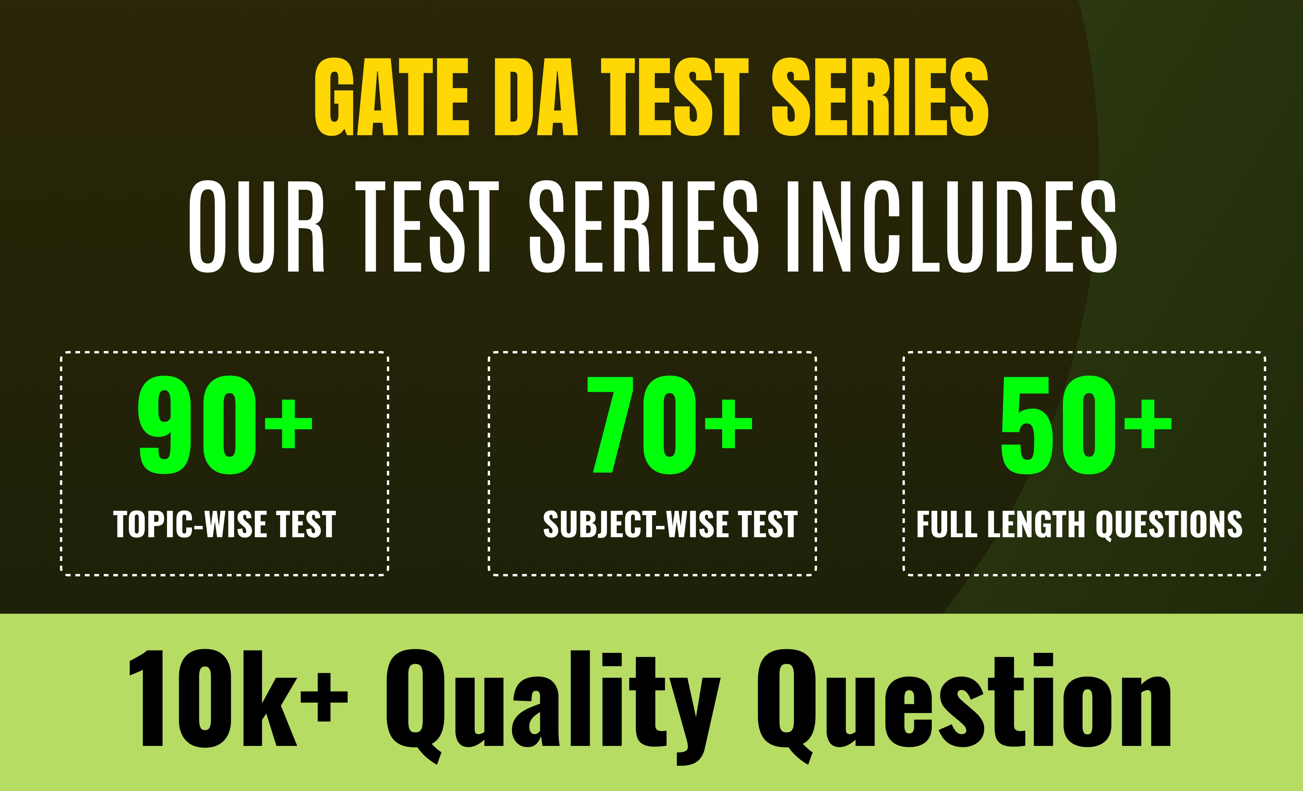 GATE DA TEST SERIES 2026 / 2027